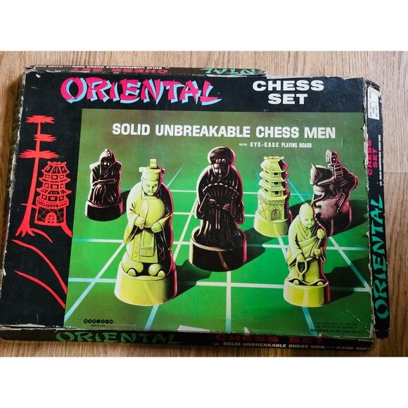 Bar Zim | Games | Vintage Bar Zim Oriental Chess Set 962 Complete ...